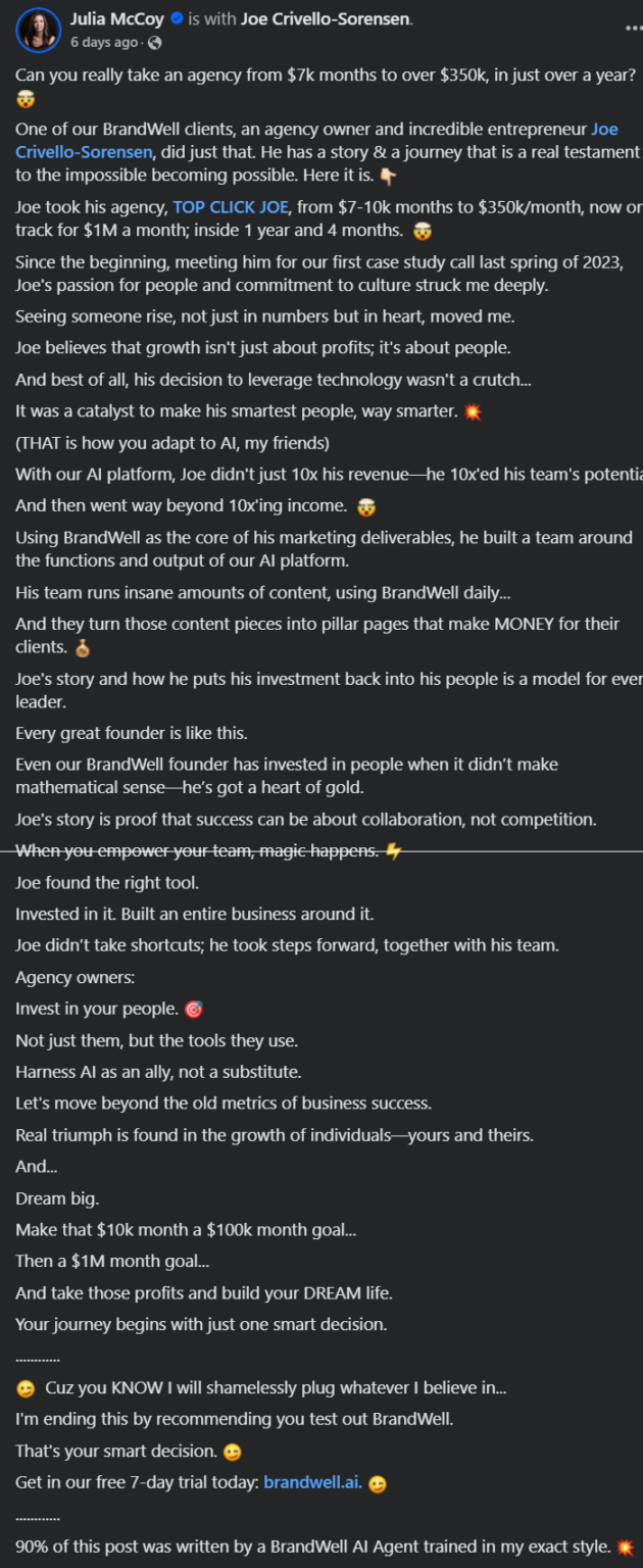 This automation enhances consistency and frequency of posting, which ...