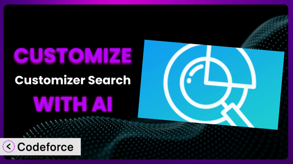 How to Customize Customizer Search with AI – Complete Guide